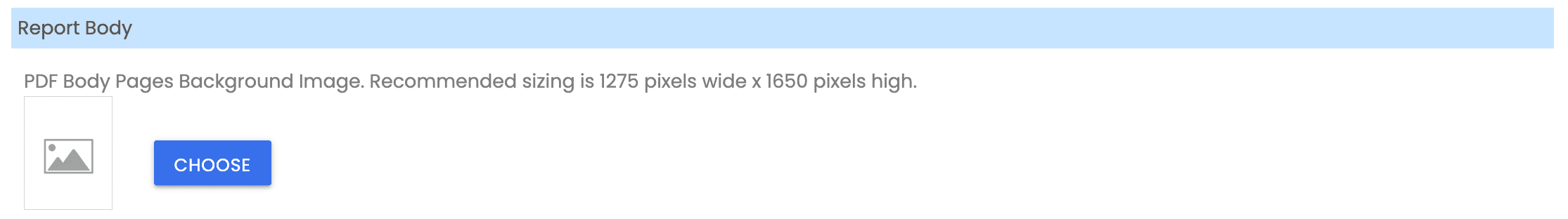 Configure Report Body Content in Agolix